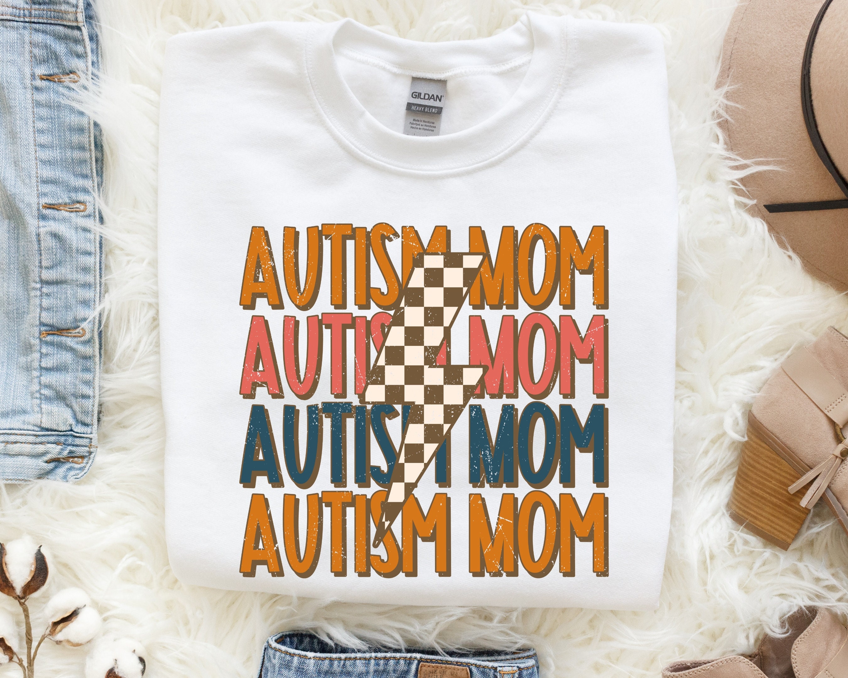 Autism Mom Png Autism Mom Sublimation Designs Autism Etsy