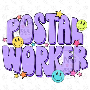 Retro Postal Worker Png, Mail Lady Sublimation Designs, Mail Carrier ...