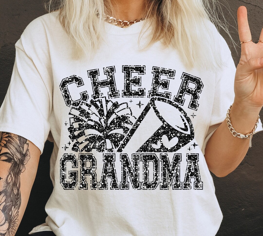 Cheer Grandma Svg, Cheerleader Svg, Cheer Granny Gift, Sports Grandma ...
