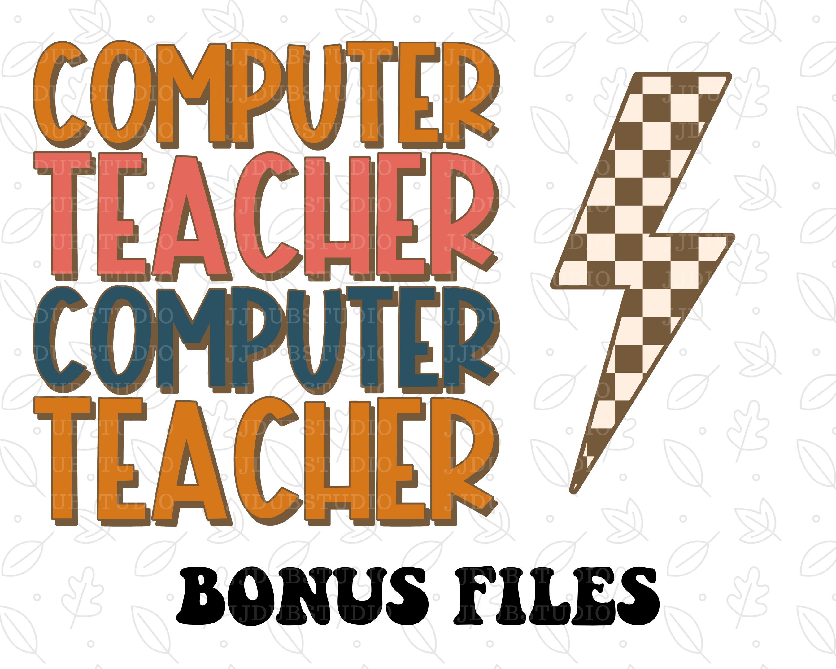 Computer Teacher Png Computer Teacher Sublimation Designs - Etsy