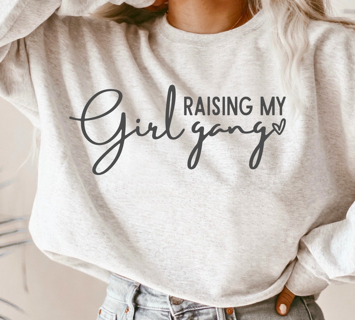 Raising My Girl Gang Svg, Girl Mama Svg, Mom of Girls Svg Png Design ...