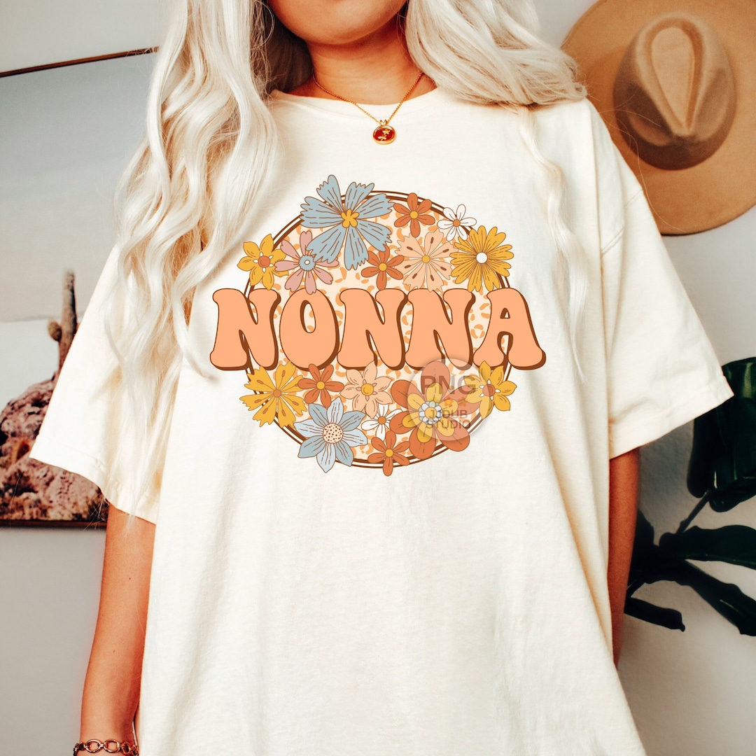 Nonna Png, Nonna Sublimation Designs, Nonna Png File for Sublimation and Print, Retro Groovy ...