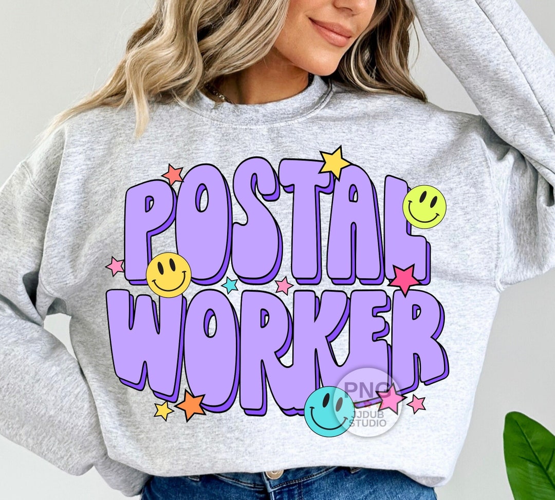 Retro Postal Worker Png, Mail Lady Sublimation Designs, Mail Carrier ...