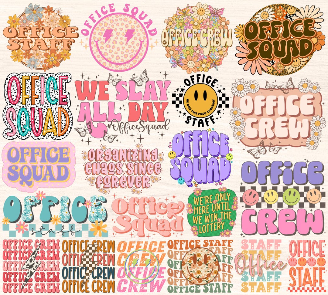 Office Squad Png Bundle, Office Staff Png, School Office Crew Png ...