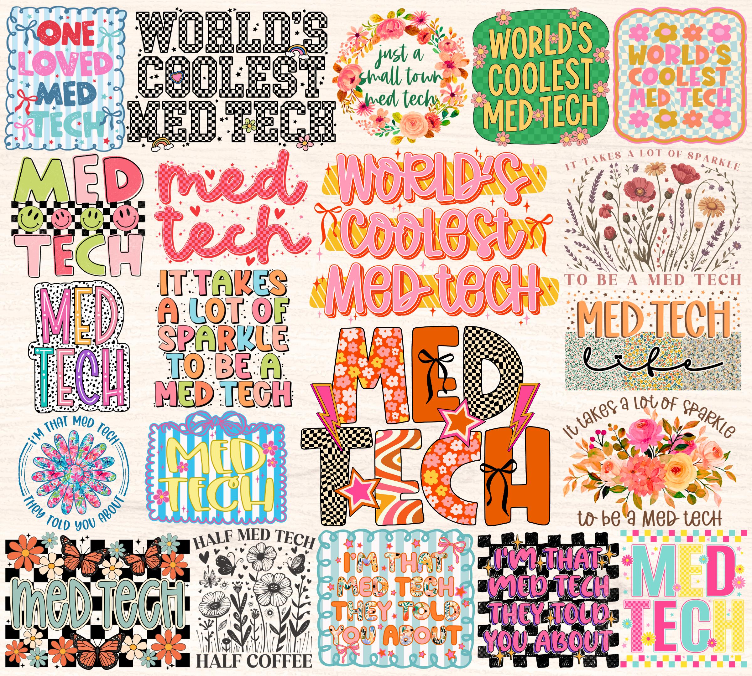 Med Tech Png Bundle, Medication Technician Png, Sublimation Designs ...