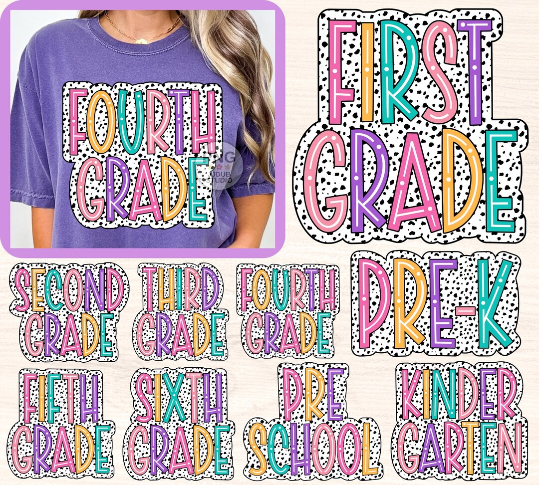 First Second Third Grade Png Bundle, 4th 5th 6th School Grade Png ...
