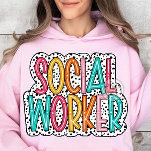 Social Worker Png Bundle, School Social Worker Sublimation Designs ...