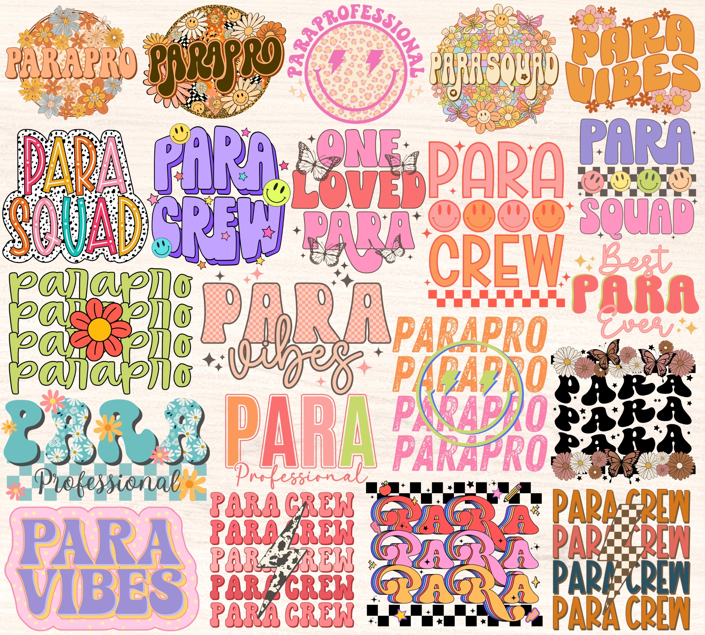 Paraprofessional Png Bundle, Para Png, Parapro Sublimation Designs ...