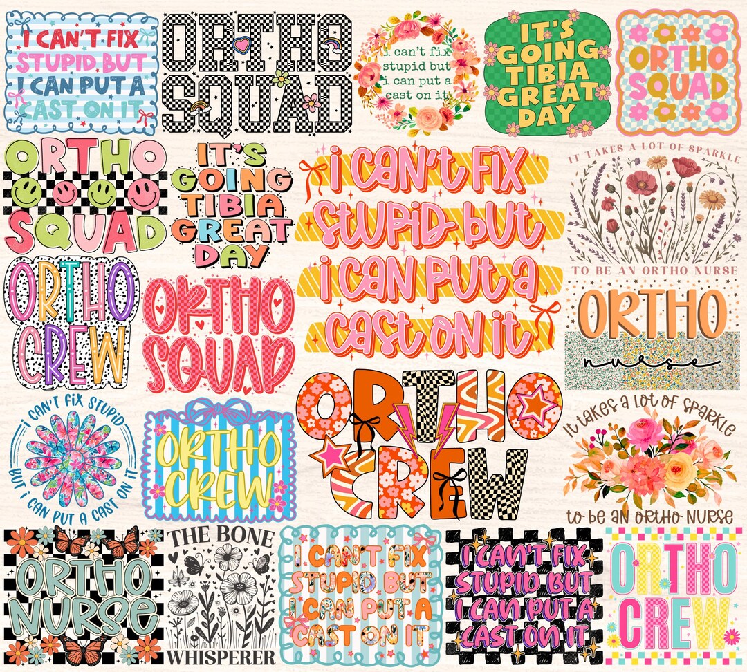 Orthopedic Png Bundle, Ortho Squad Crew Nurse Png, Orthopedics ...