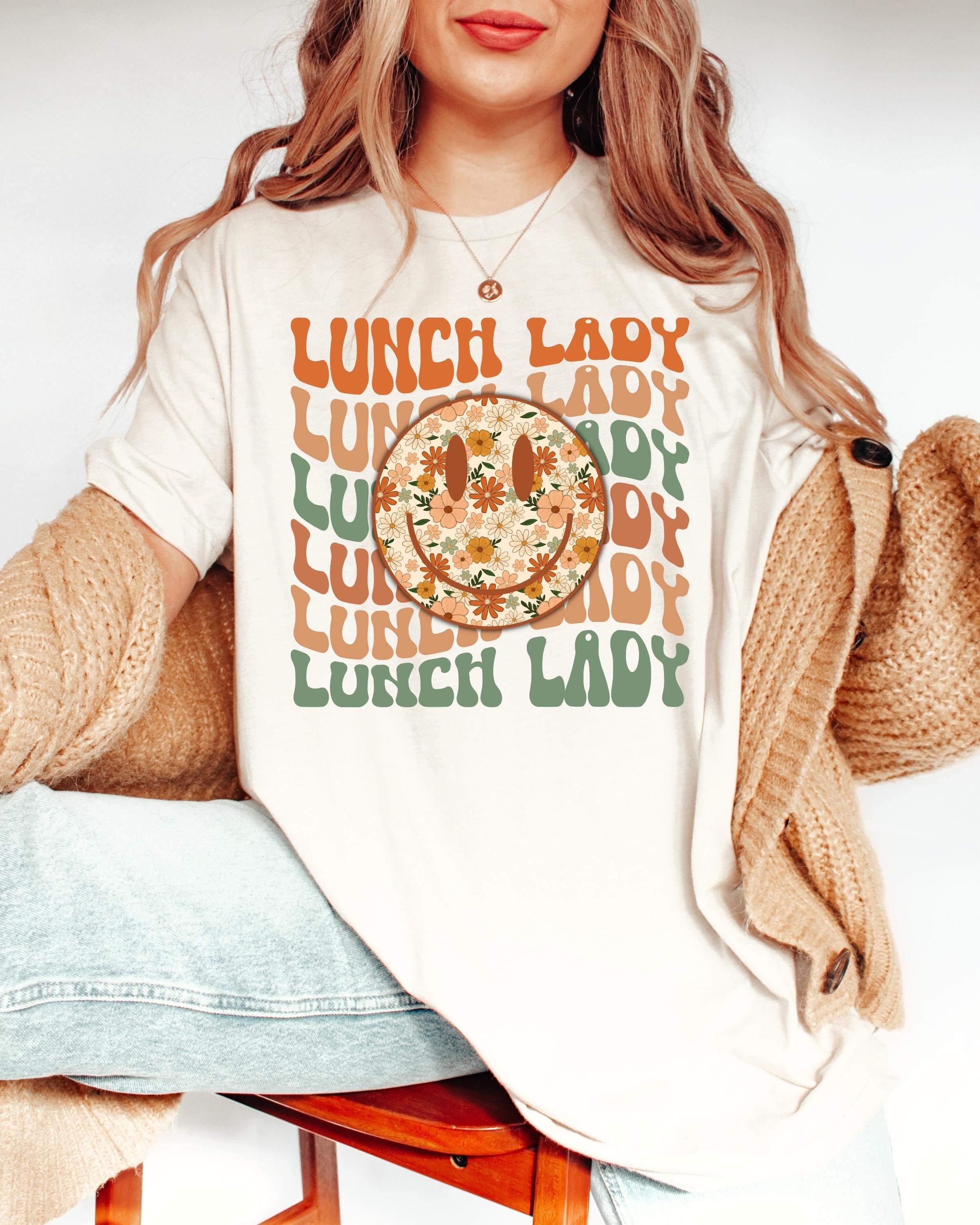 Lunch Lady Png Lunch Lady Sublimation Designs Retro Groovy - Etsy