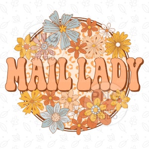 Mail Lady Png Postal Worker Sublimation Designs Mail Carrier - Etsy