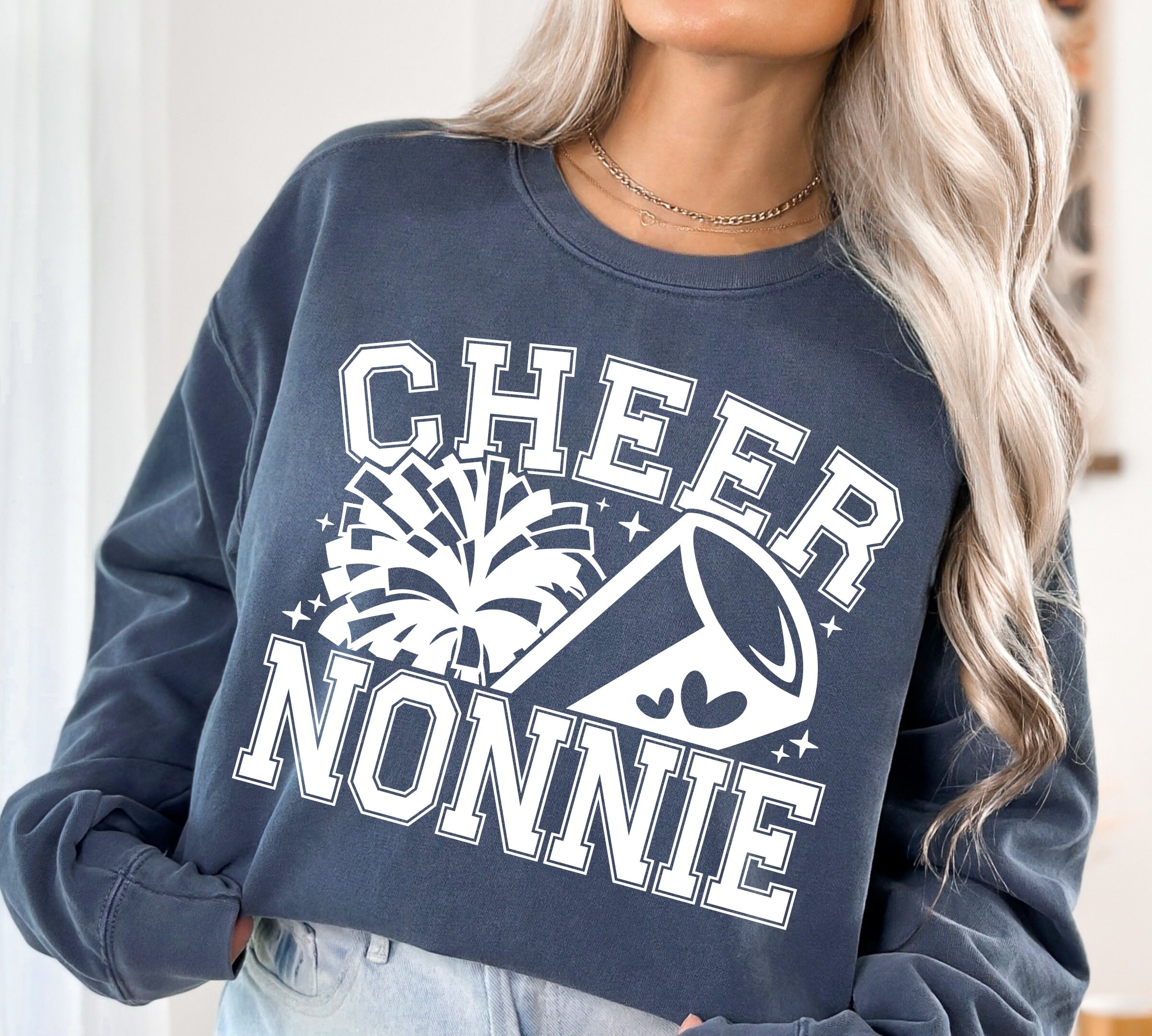Cheer Nonnie Svg, Cheerleader Svg, Cheer Grandma Gift, Cheer Granny Svg ...