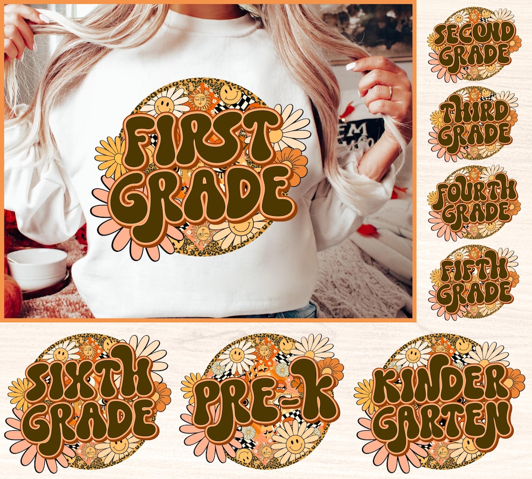 First Second Third Grade Png Bundle, 4th 5th 6th School Grade Level ...