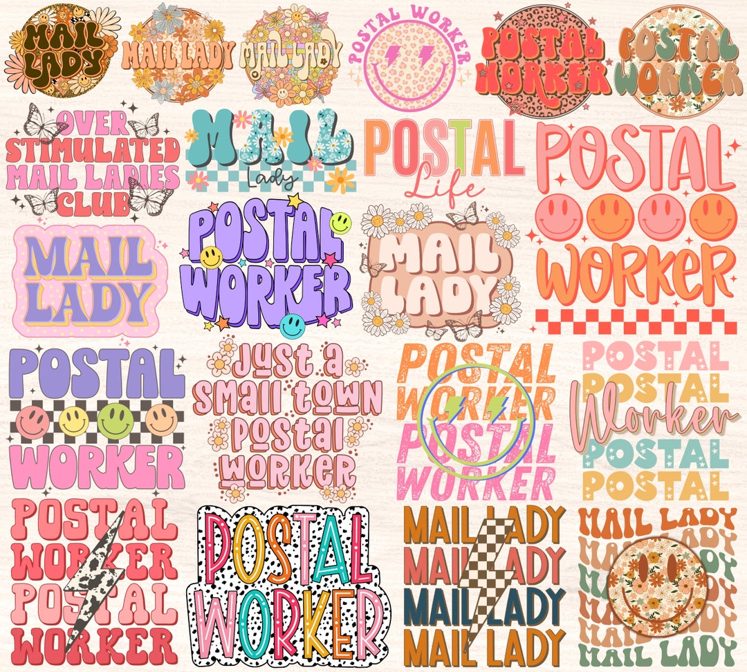 Postal Worker Png Bundle, Mail Lady Png, Mail Carrier Sublimation ...