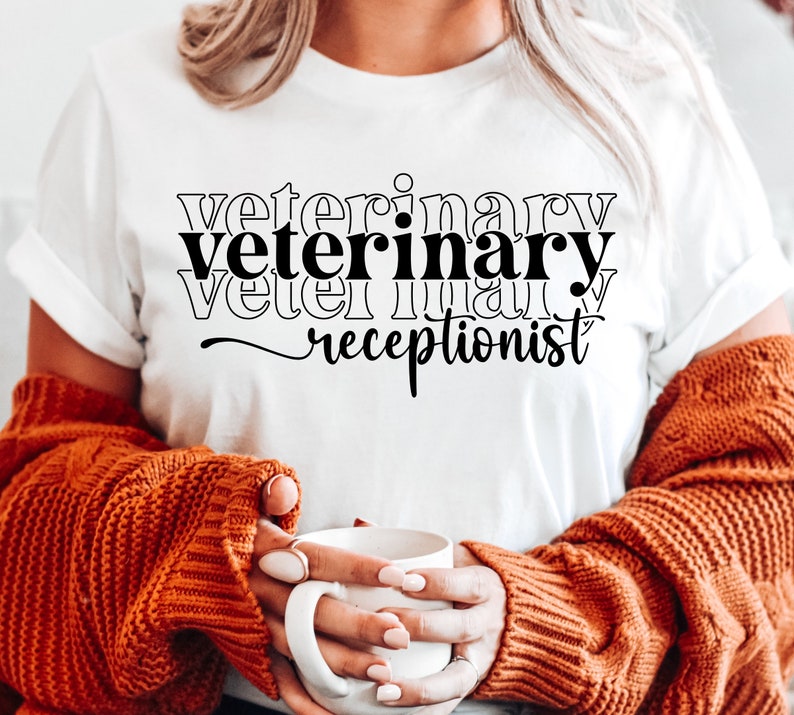 Veterinary Receptionist Svg, Vet Front Desk Svg, Vet Secretary Design ...