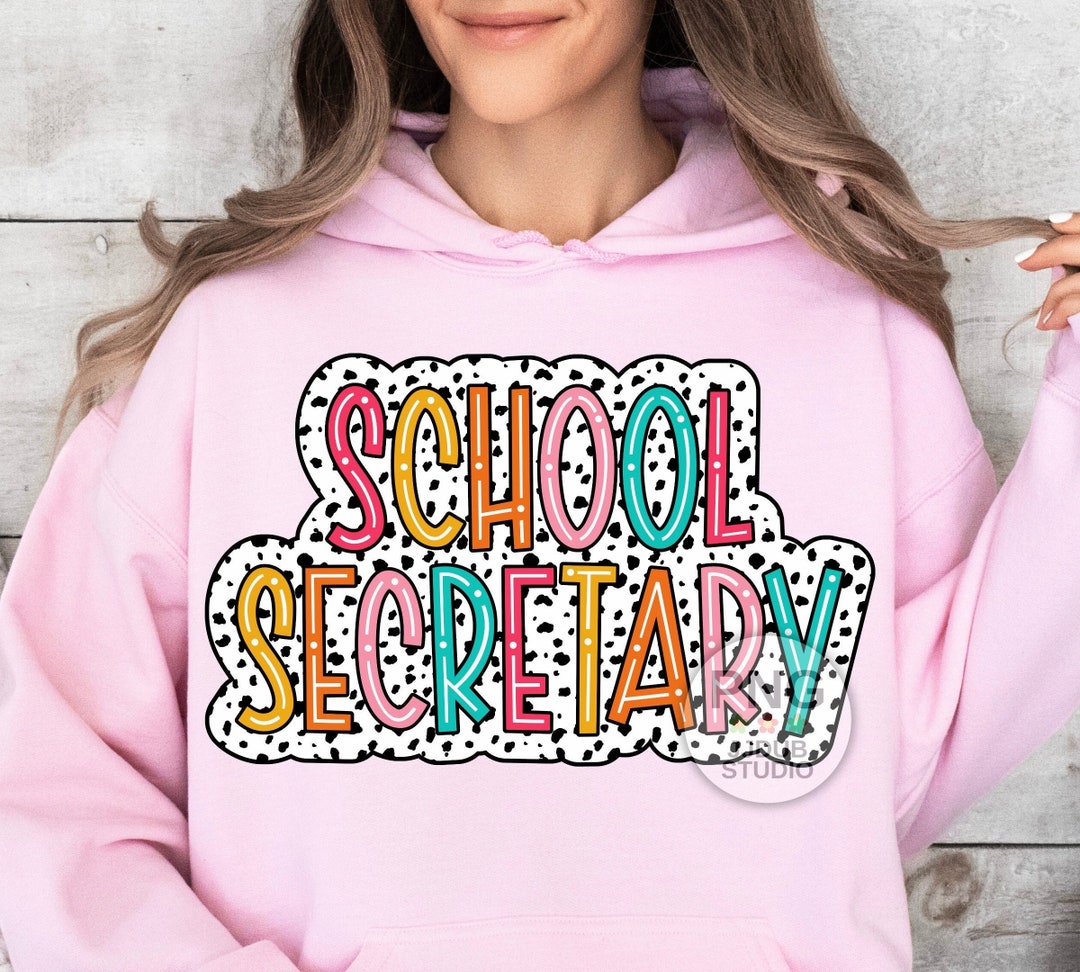 School Secretary Png, Front Office Sublimation Designs, Dalmatian Dots ...