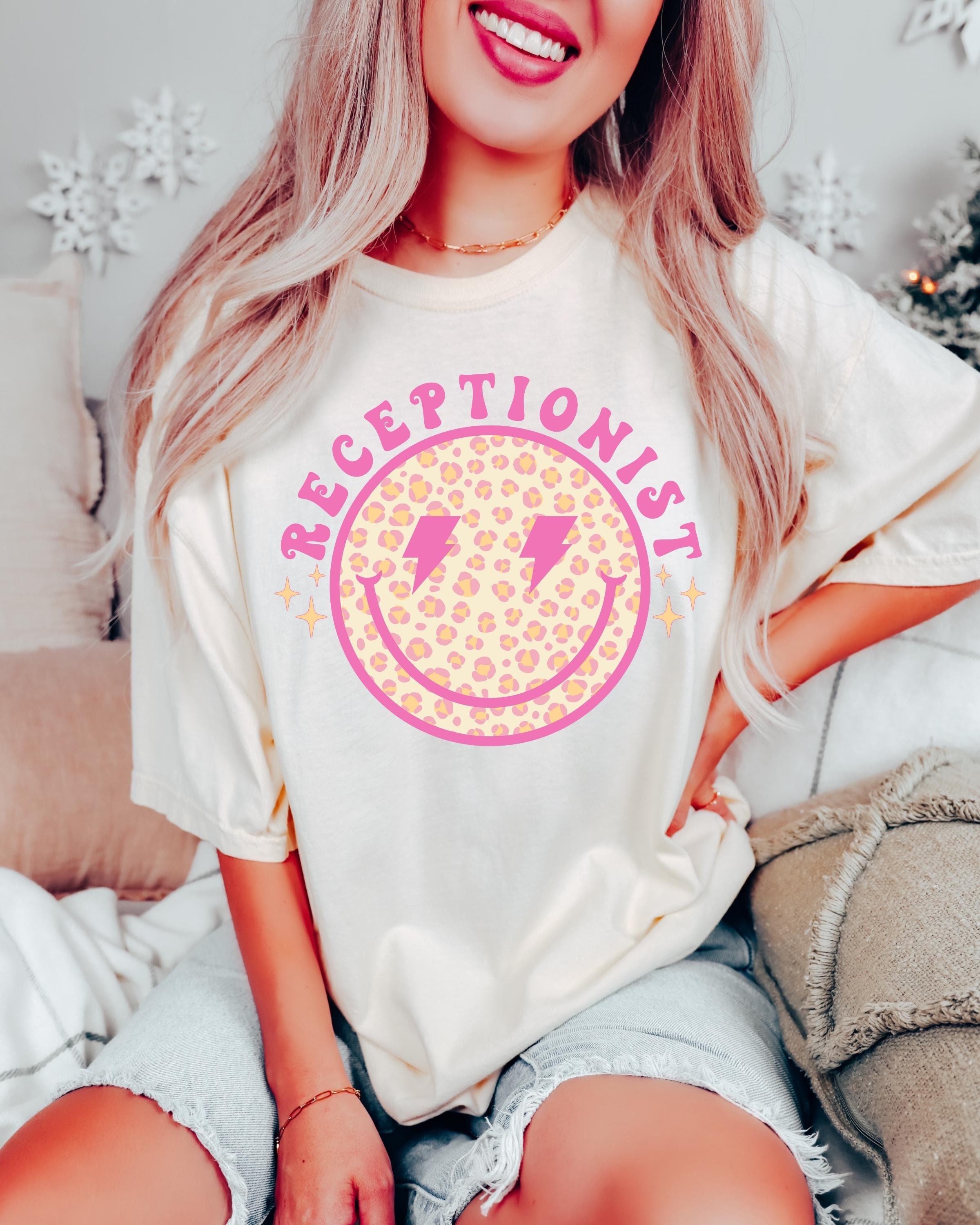 Receptionist Png Receptionist Sublimation Designs Retro - Etsy