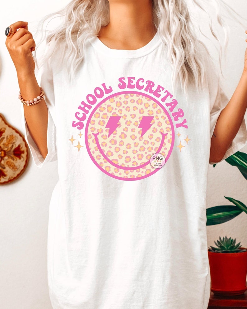 School Secretary Png School Secretary Sublimation Designs - Etsy