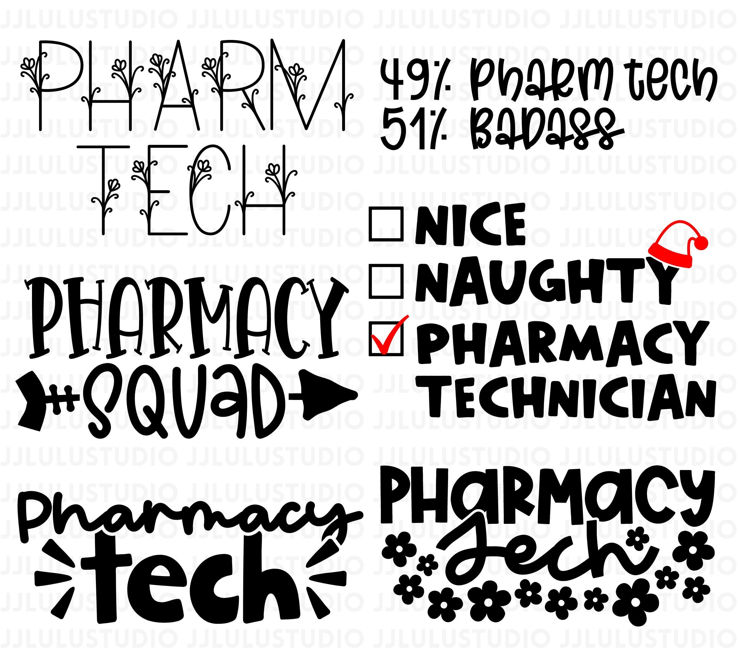 Pharmacy Tech Svg Bundle, Pharmacy Technician Svg, Pharm Tech Svg for ...