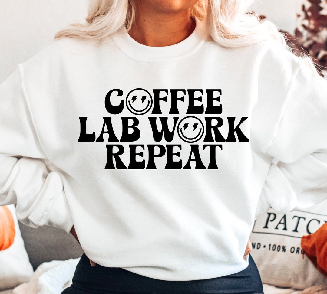 Coffee Lab Work Repeat Svg, Lab Tech Svg, Laboratory Technician Svg ...