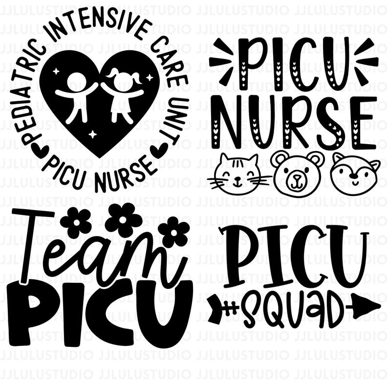 PICU Nurse Svg Bundle, Pediatric Intensive Care Unit Svg Bundle ...