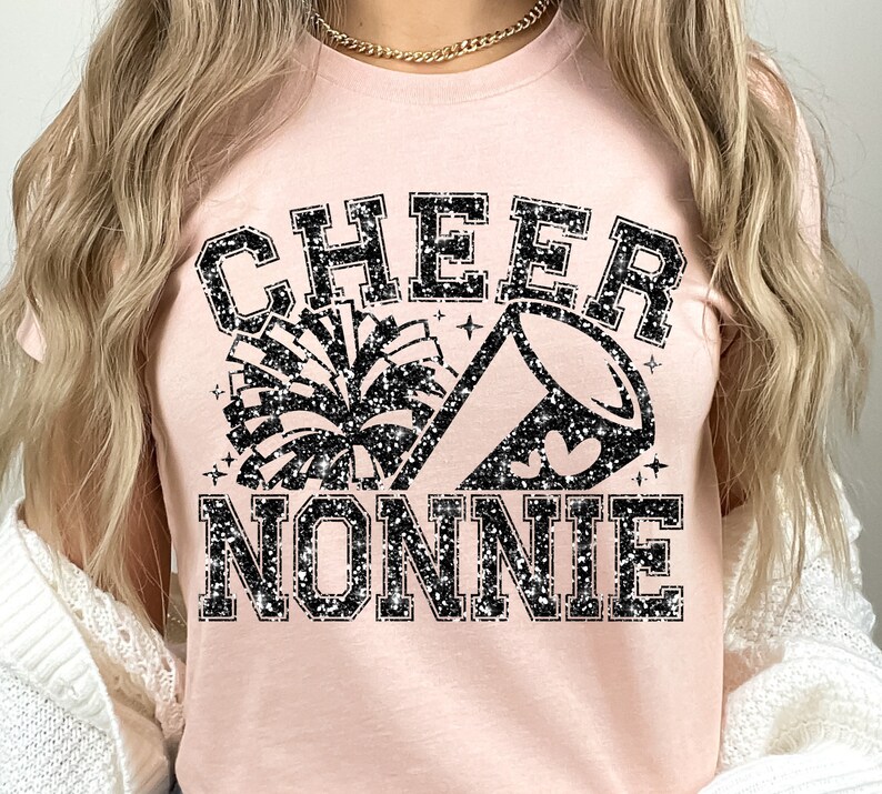 Cheer Nonnie Svg, Cheerleader Svg, Cheer Grandma Gift, Cheer Granny Svg ...