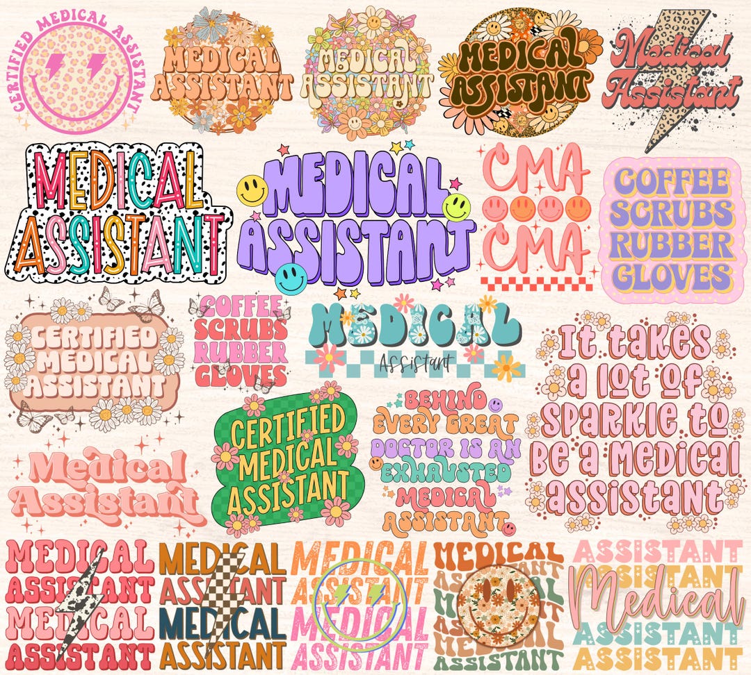 Medical Assistant Png Bundle, CMA Png, Certified Medical Assistant ...