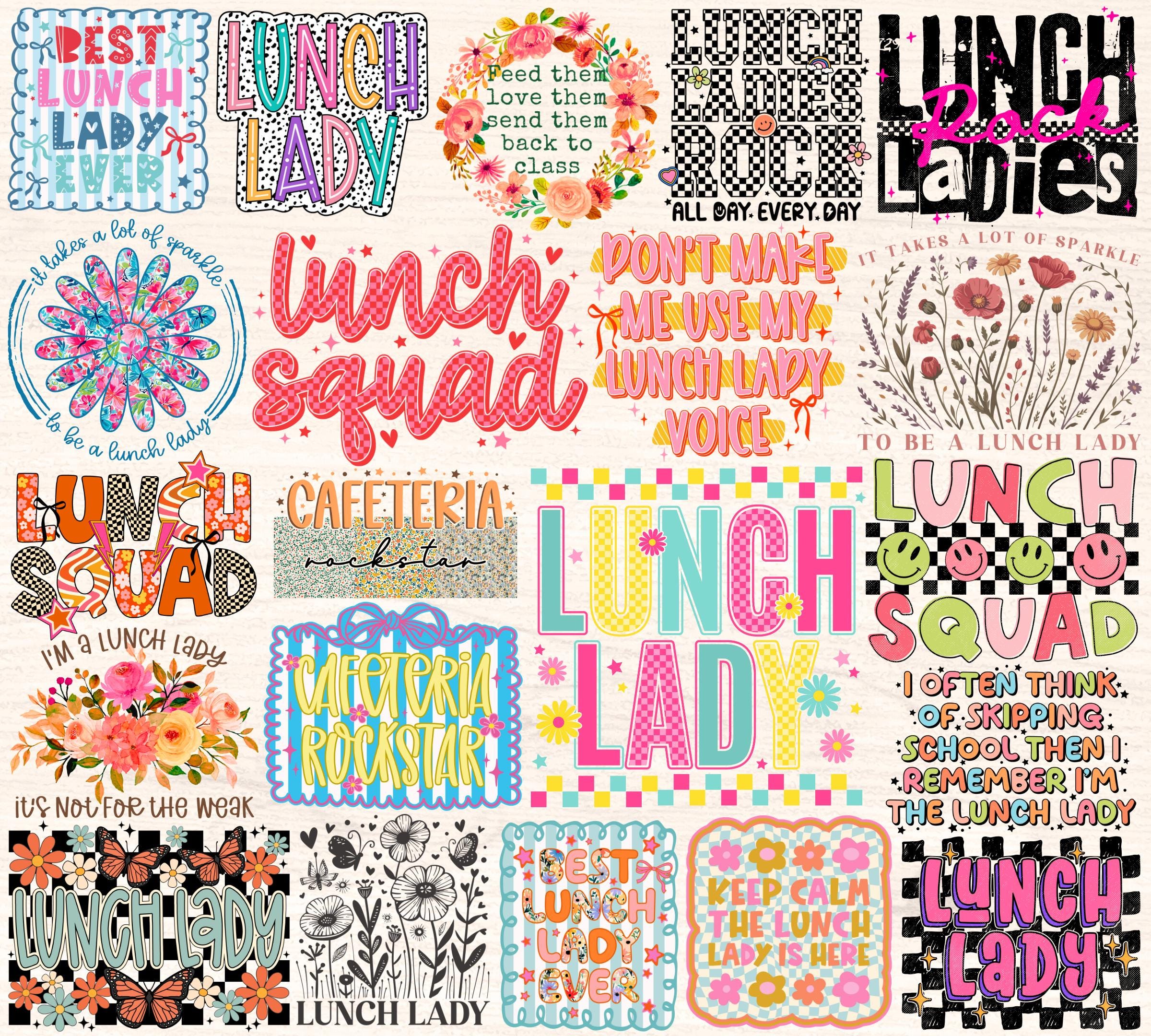 Lunch Lady Png Bundle, Cafeteria Crew Png, School Cafeteria Worker ...