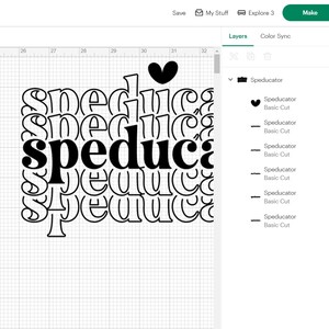 Special Education Svg, Sped Teacher Svg, Speducator Svg, Back to School ...