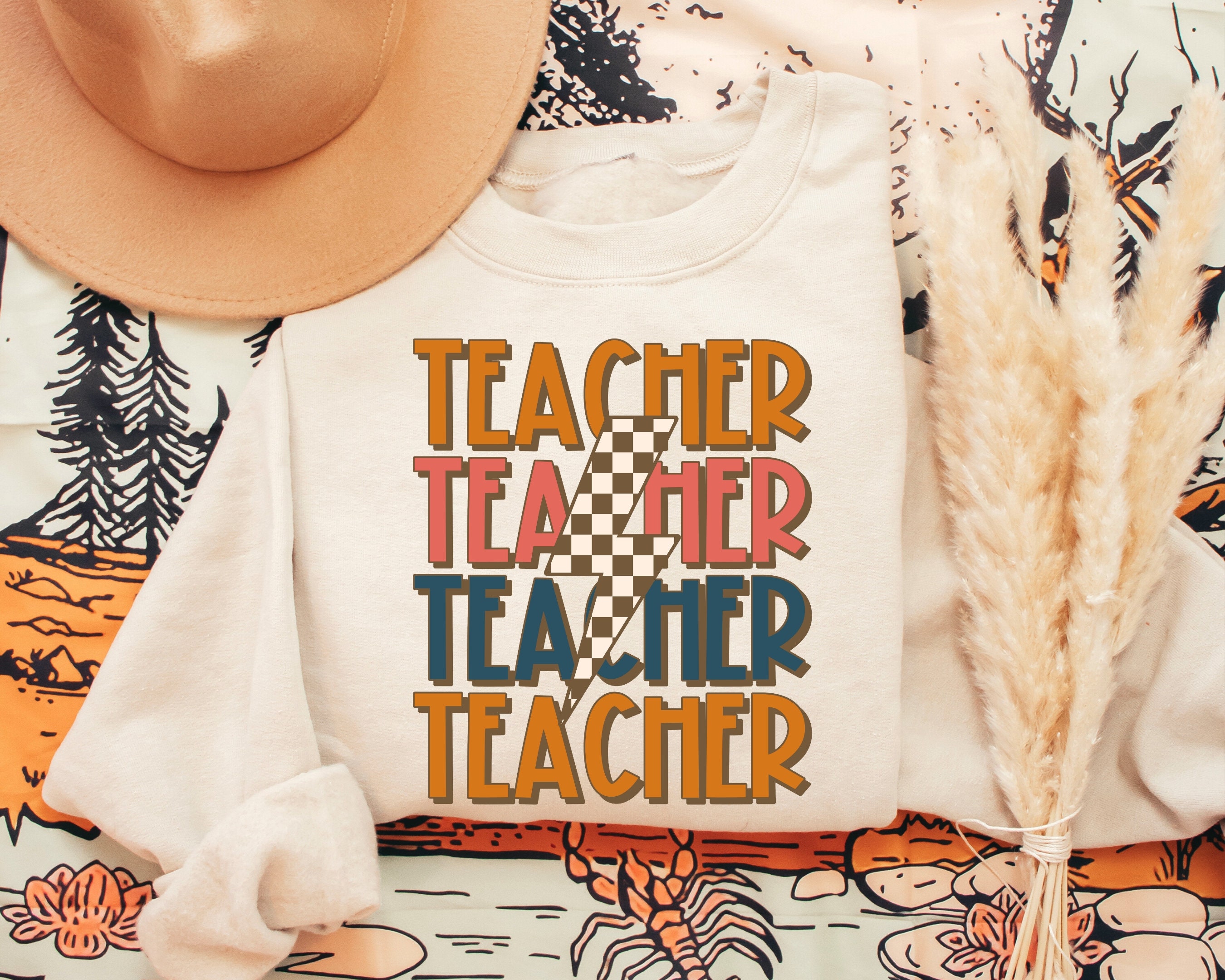 Retro Teacher Png Teacher Sublimation Designs Teacher Png - Etsy