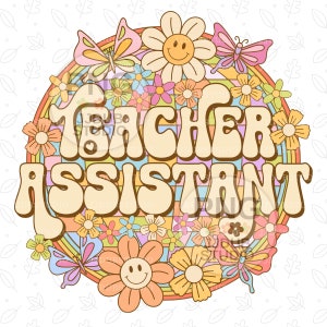 Teacher Assistant Png Teacher Aide Sublimation Designs - Etsy