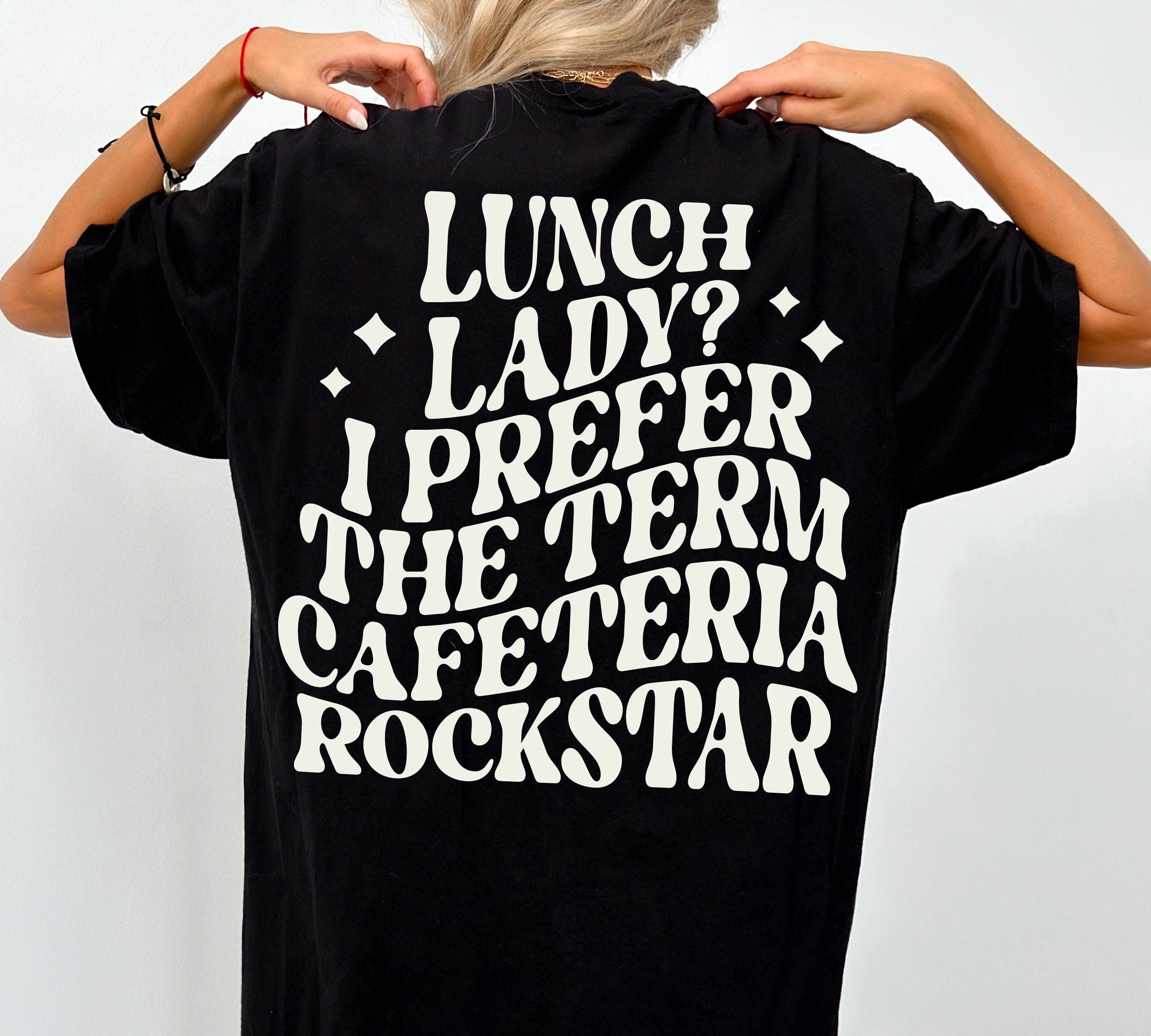 Lunch Lady Svg, Cafeteria Worker Svg, Cafeteria Rockstar Svg, Front and ...
