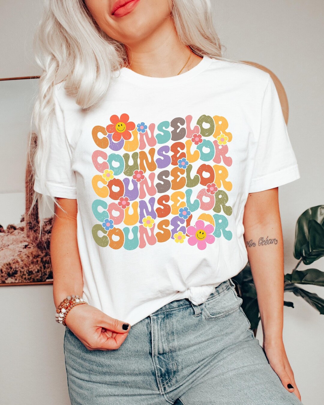 Groovy Counselor Png, Retro Counselor Sublimation Designs, School ...