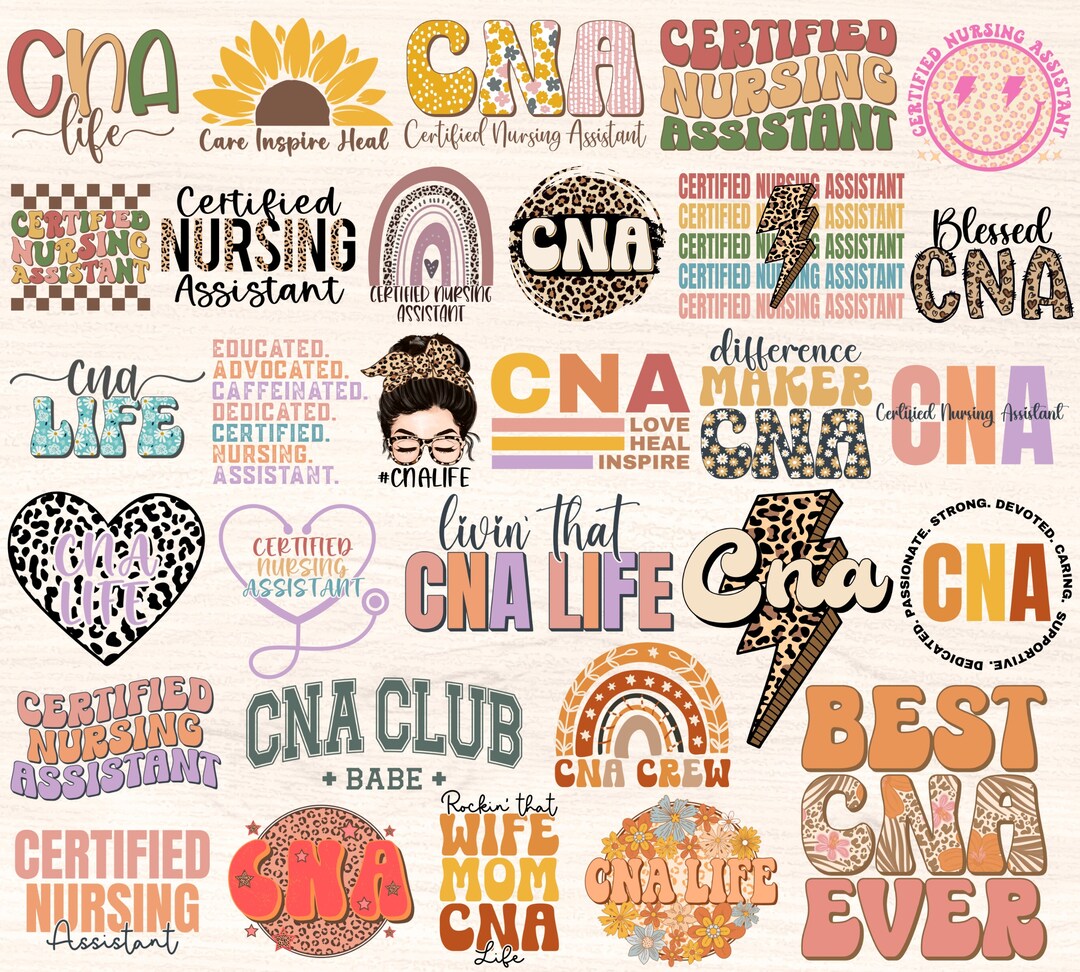 Cna Png Bundle, Cna Sublimation Designs, Cna Life Squad, Certified ...