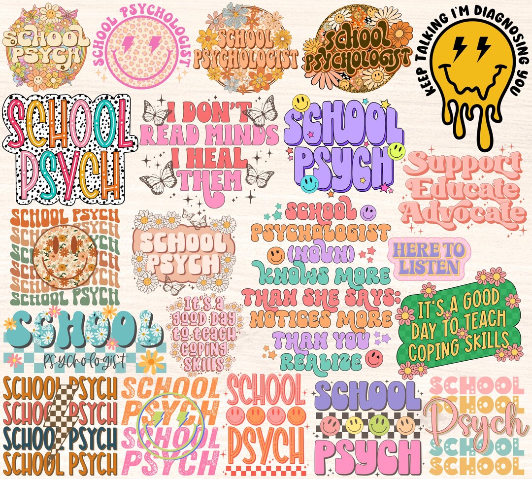 School Psychologist Png Bundle, School Psych Png, Sublimation Designs ...