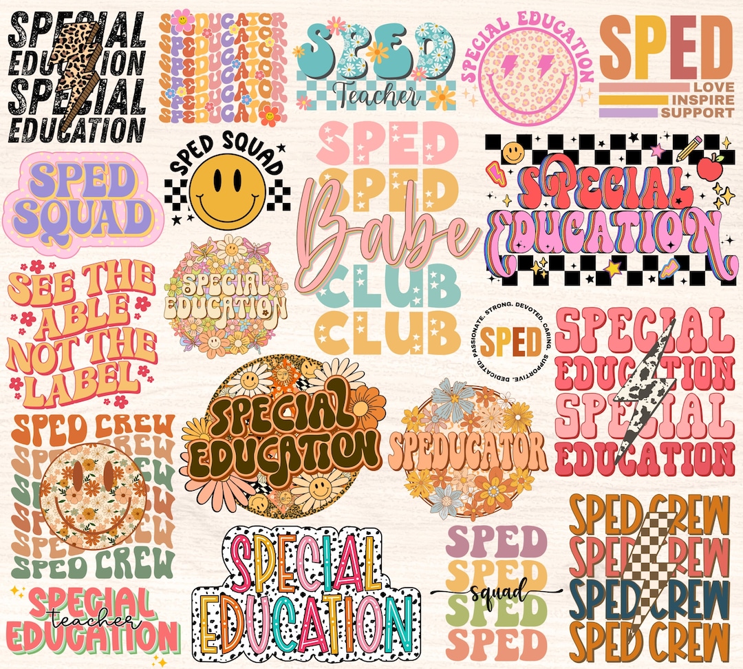 Sped Teacher Png Bundle, Special Education Png, Special Ed Sublimation ...