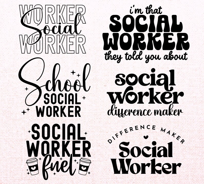 Social Worker Svg Bundle, School Social Work Svg, Social Worker Life ...