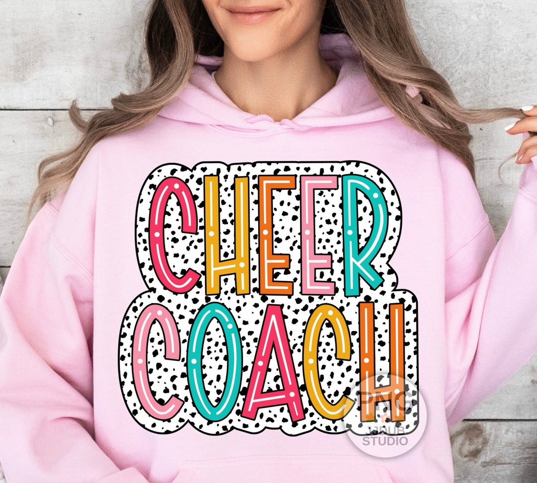 Cheer Coach Png, Cheerleader Coach Sublimation Designs, Dalmatian Dots ...