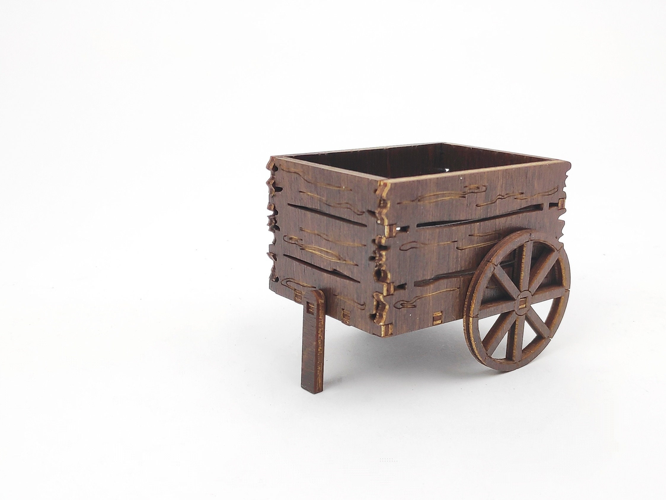 Plywood Miniatures Windmill Cart Bench Cottage 3mm Digital Files Dxf ...