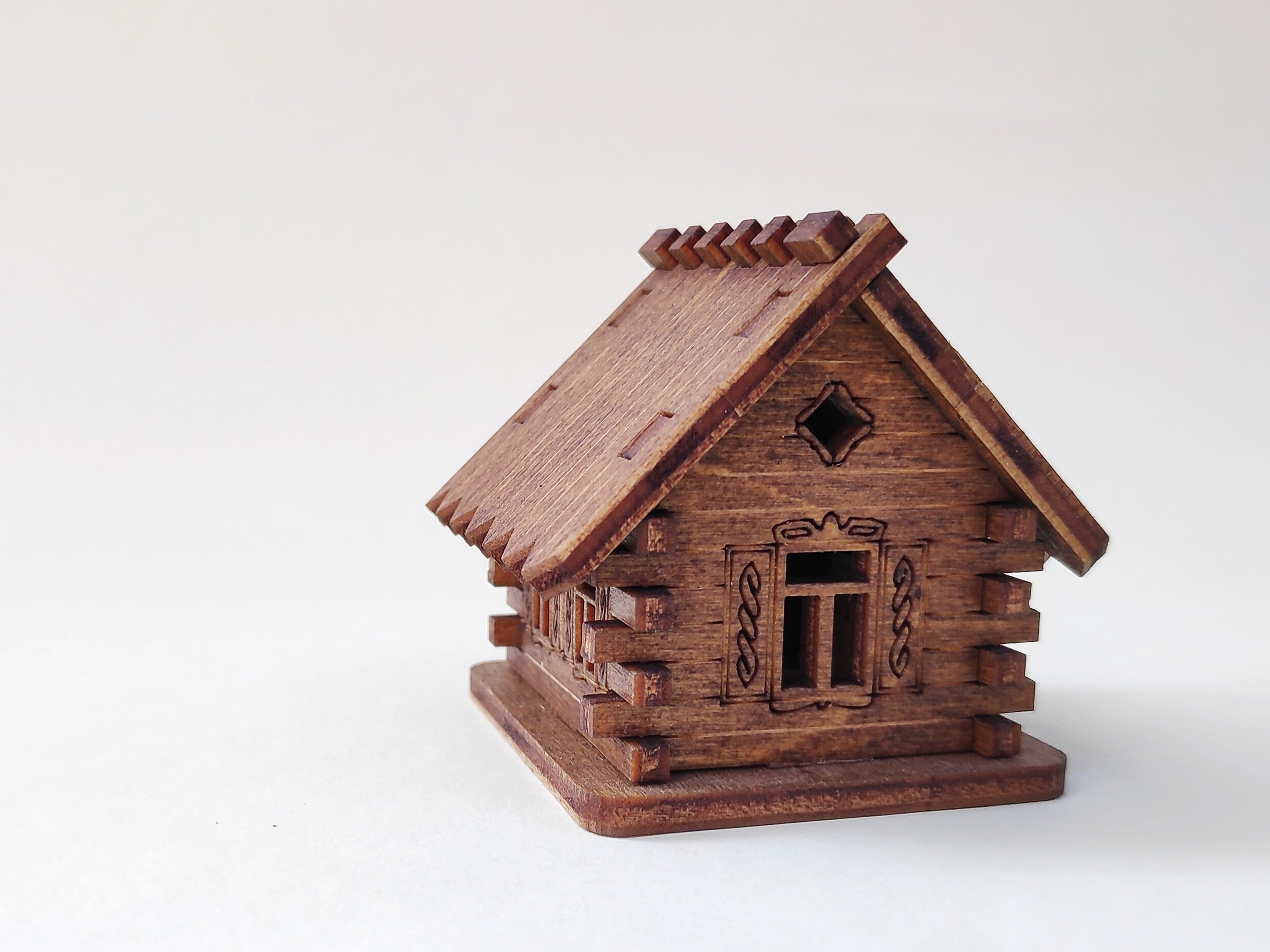 Plywood Miniatures Windmill Cart Bench Cottage 3mm Digital Files Dxf ...