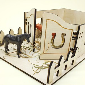 Toy Plywood Horse Stable, Barn, Farm, CO2 Laser Cutting File, 5mm ...