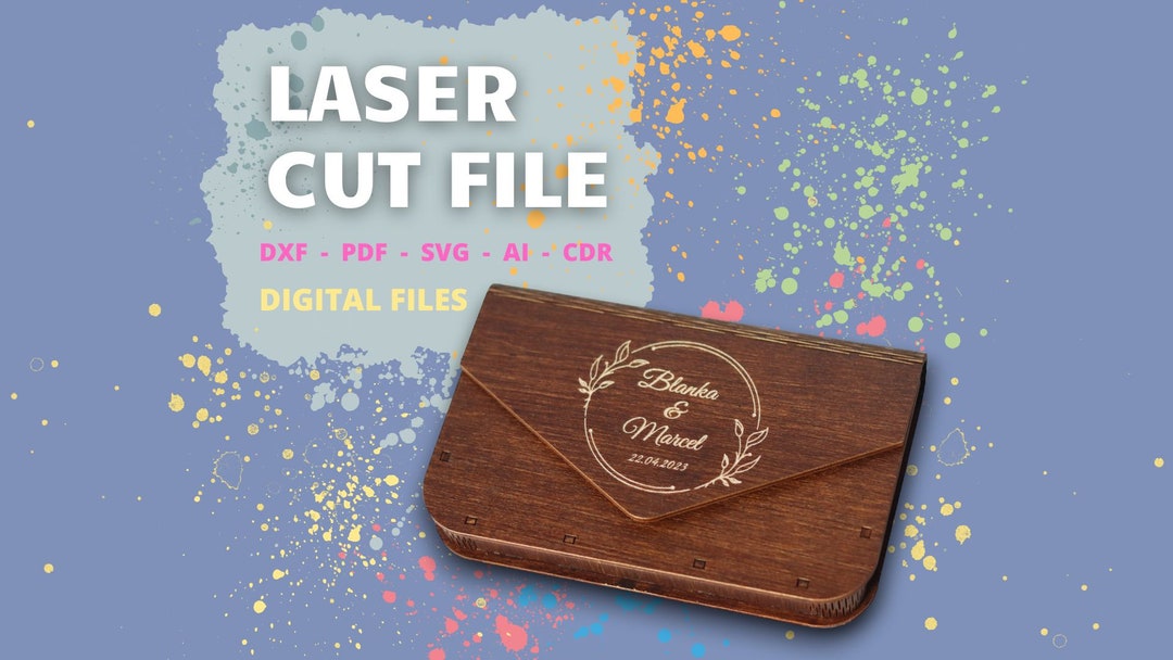 Money Plywood Box, for Cash CO2 Laser Cut File, 3mm Thickness, Laser ...