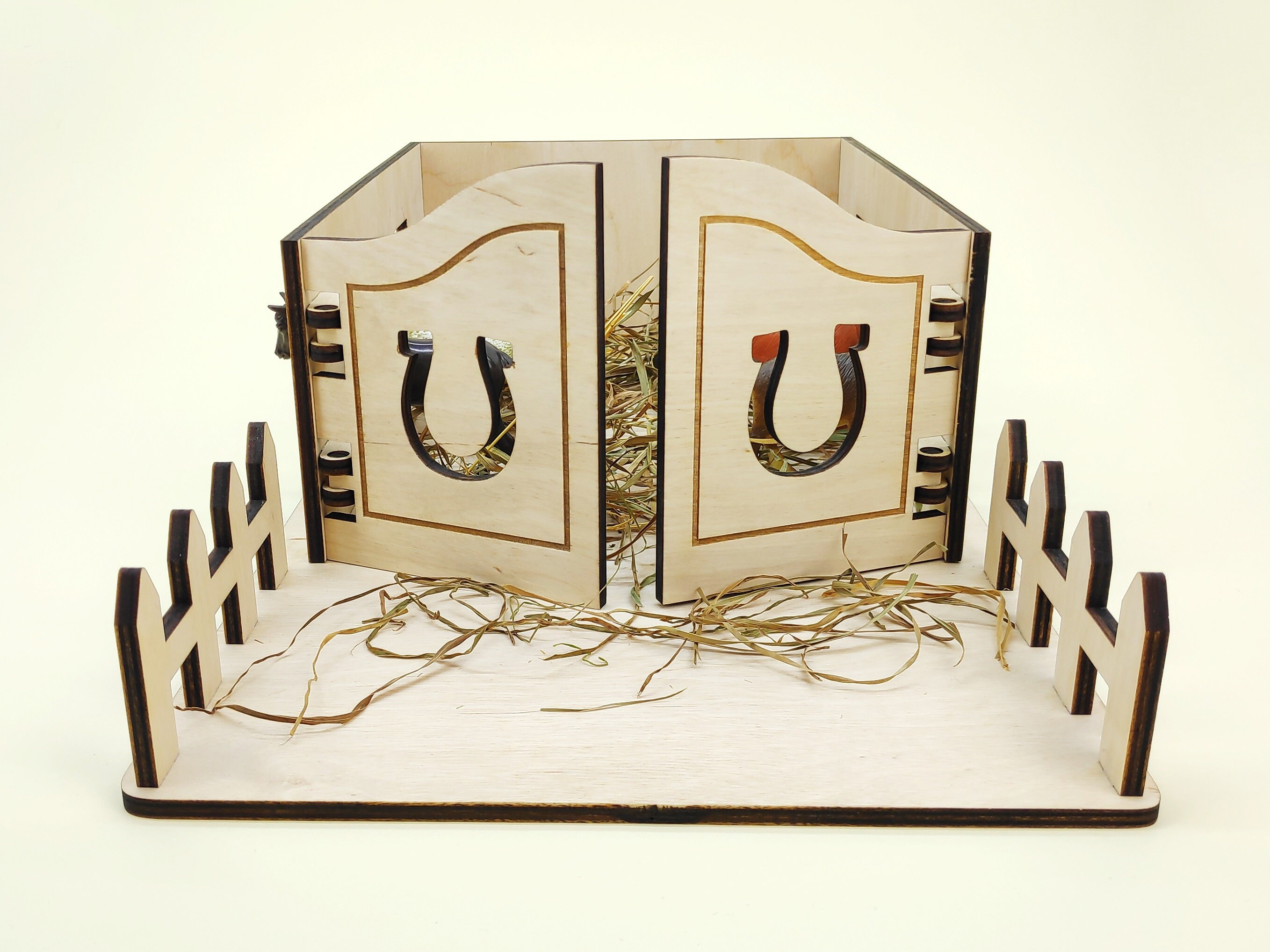 Toy Plywood Horse Stable, Barn, Farm, CO2 Laser Cutting File, 5mm ...