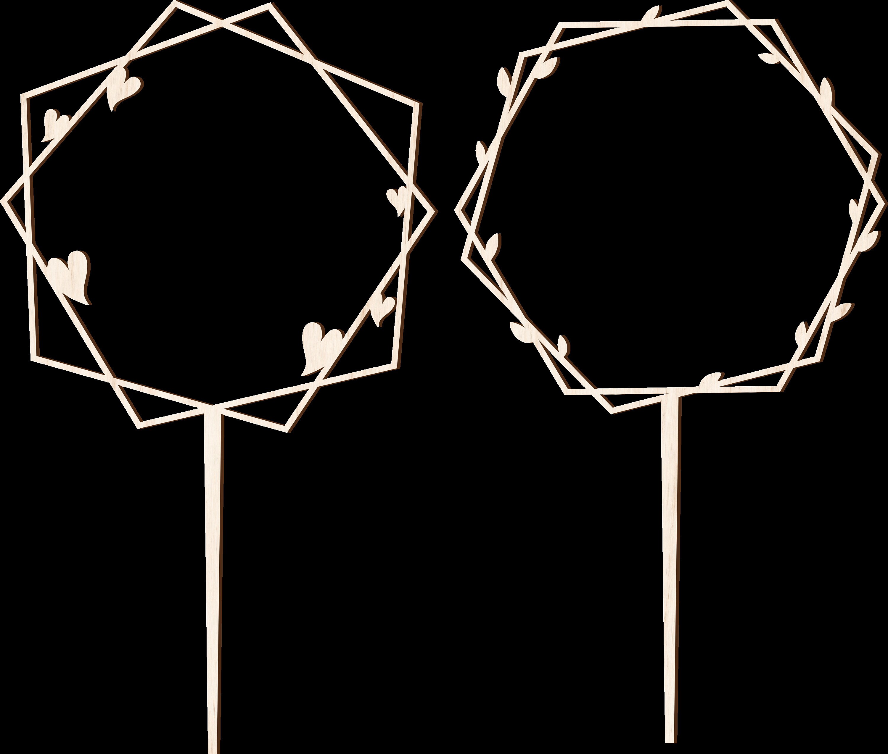 Cake Topper Templates SVG. Laser Cut File, Svg Dxf Ai Pdf Cdr, Wedding ...