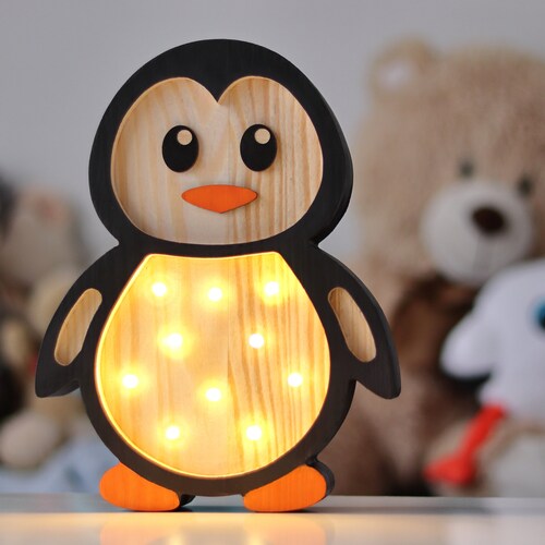 Wooden Lamp Hedgehog Bedside Lamp LED Animal Home Decor - Etsy