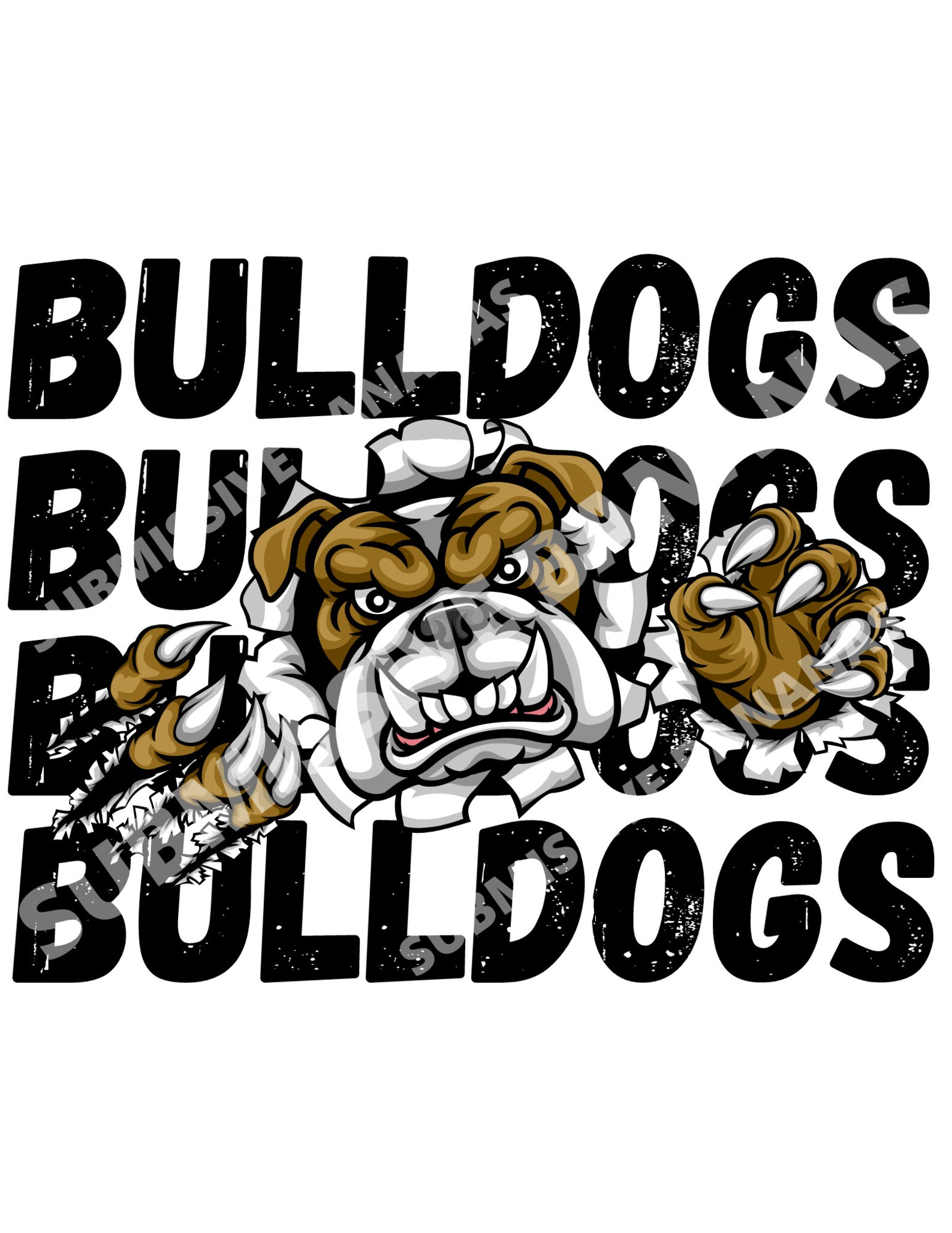 Bulldog Spirit Gear Png - Etsy