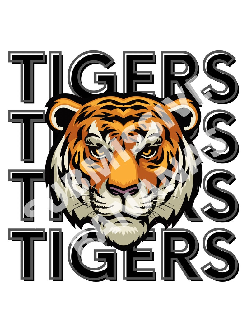 Tiger Spirit Wear Download - Etsy