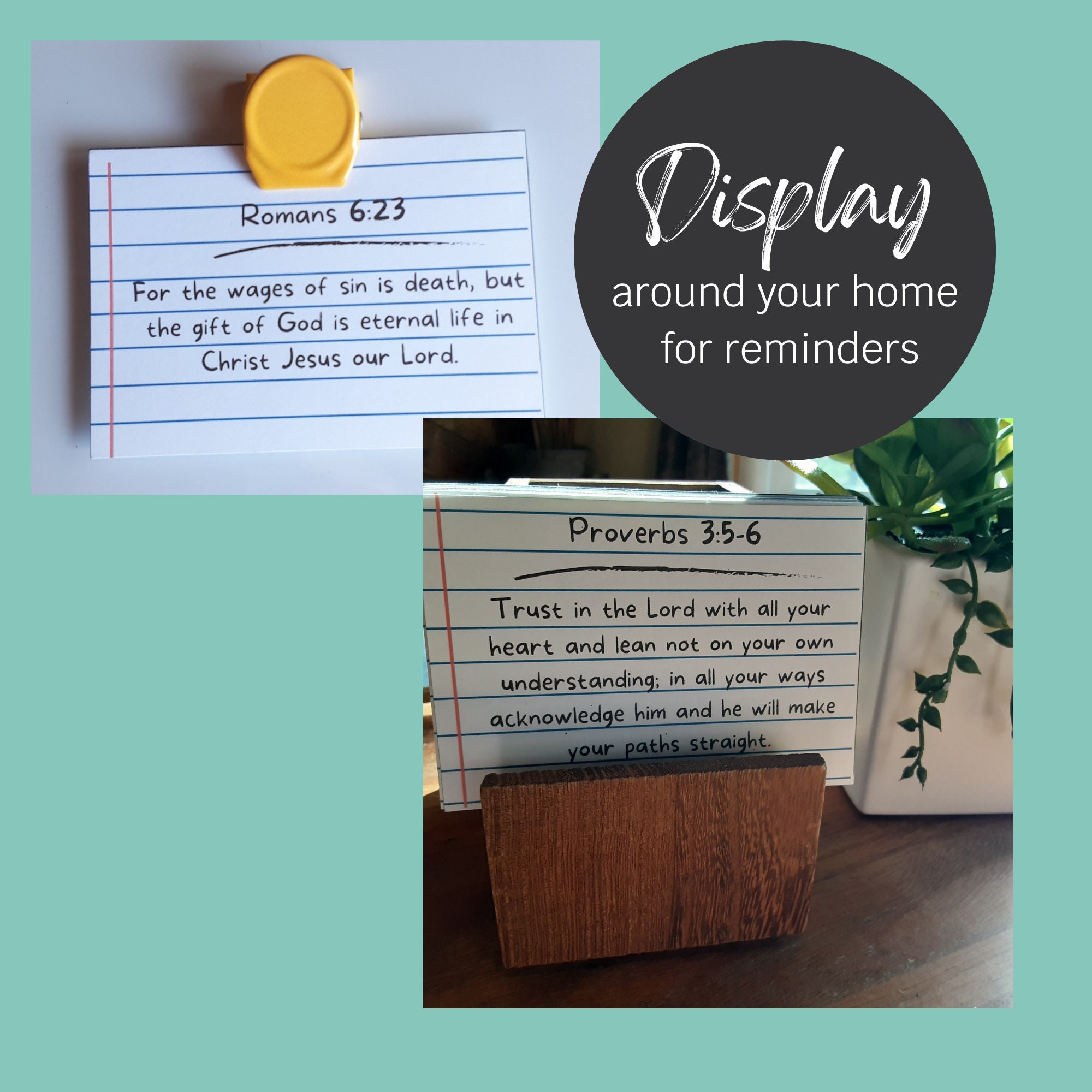Scripture Memory Bible Verse Cards Printable Digital Download - Etsy