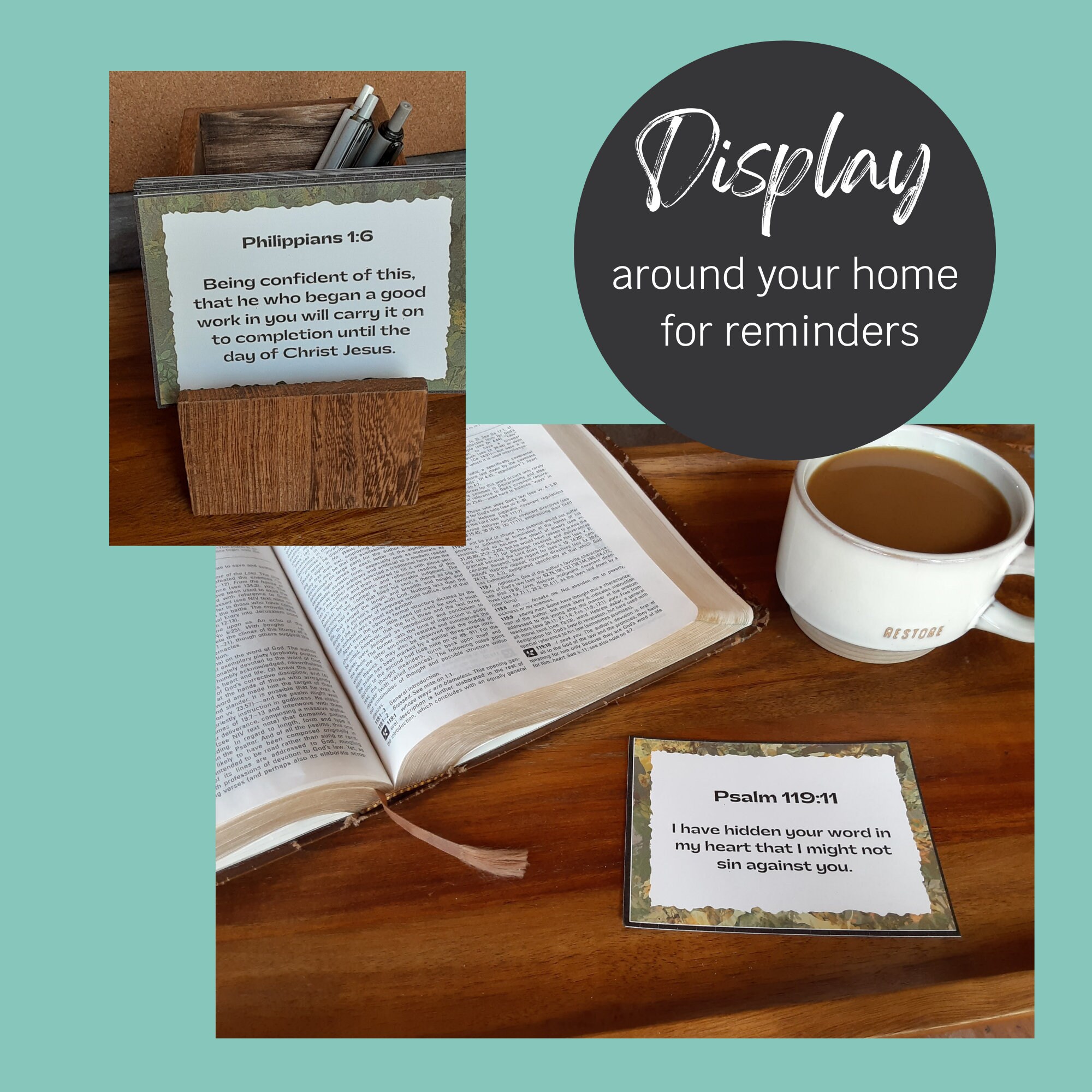 Scripture Memory Bible Verse Printable Digital Download - Etsy