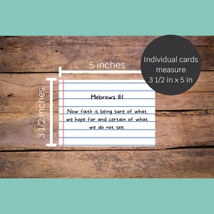 Scripture Memory Bible Verse Cards Printable Digital Download - Etsy